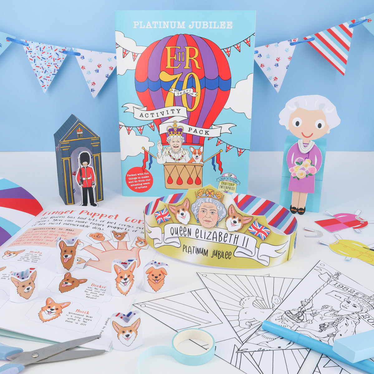 Queens platinum Jubilee Activity Pack FREE Printable – Made in Ashford